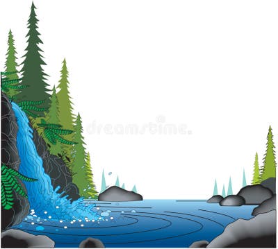 Waterfall Border Stock Illustrations – 1,374 Waterfall Border Stock ...