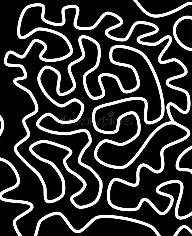 Vector Illustration of Wavy Lines Background for Design. Stock Vector ...