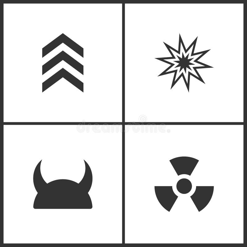Vector Illustration of Weapon Set Icons. Suitable for Use on Web Apps ...