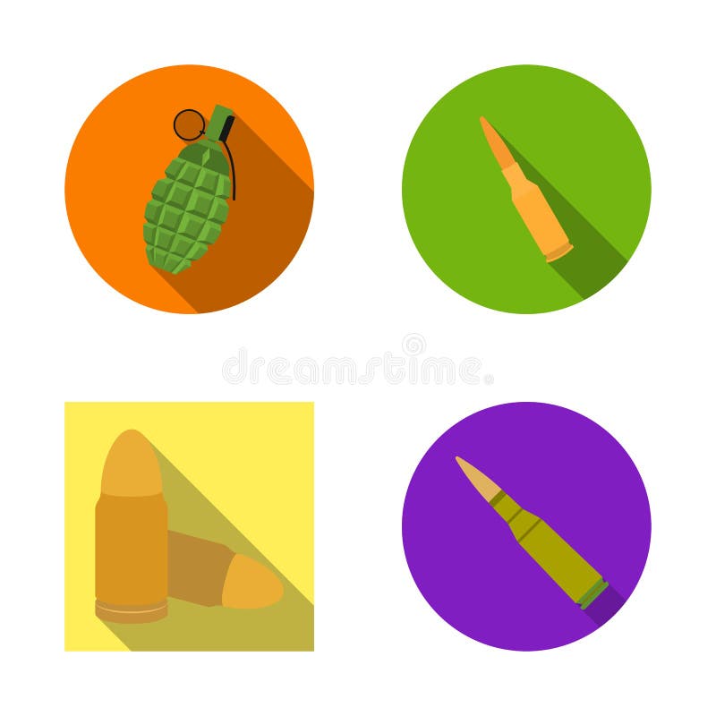 Vector Design of Weapon and War Sign. Collection of Weapon and ...