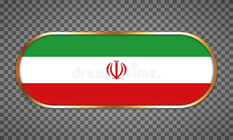 Vector Illustration of Web Button Banner with Country Flag of Iran ...