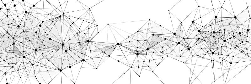 Vector Illustration. Web of Connectivity, Where Each Point Leads To ...