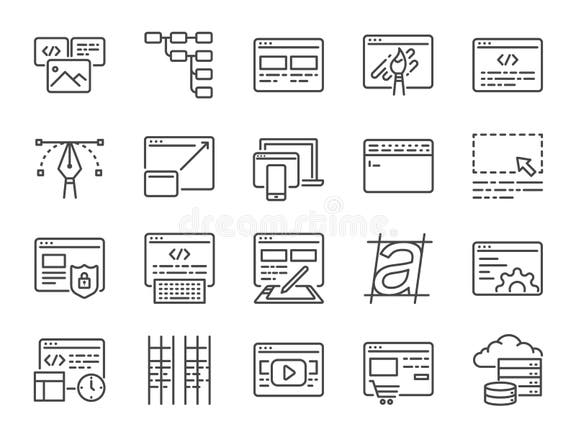 Developer Set Icon Stock Illustrations 11585 Developer Set Icon Stock Illustrations Vectors 