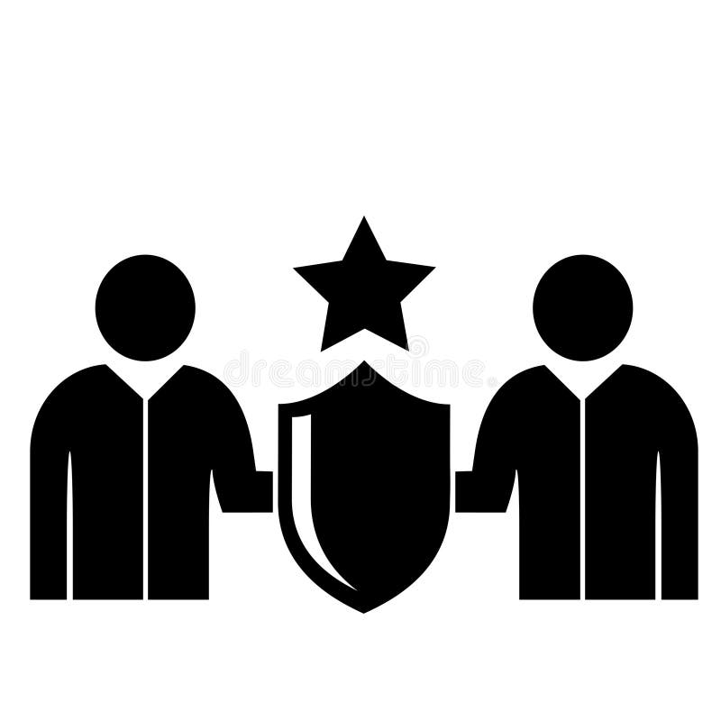 Shield People Icon for Web and Stock Vector - Illustration of element ...