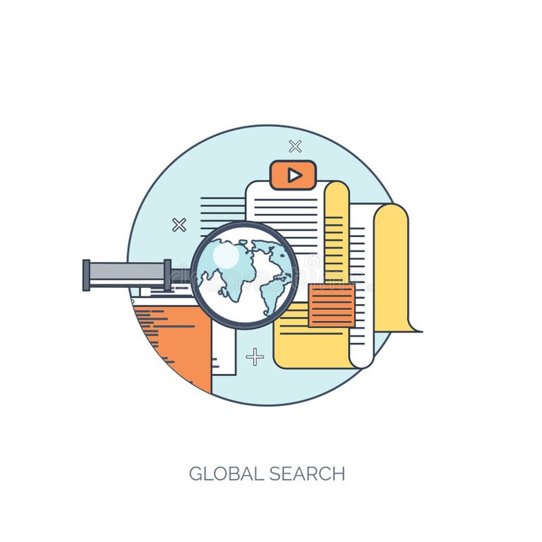 Vector Illustration. Web Search. Flat Computing Background. Programming ,coding. Development ...