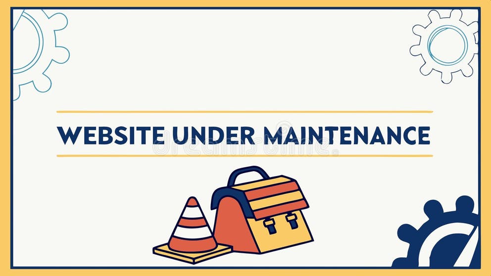 Website Under Maintenance Page, Error Message Vector Design Generative ...