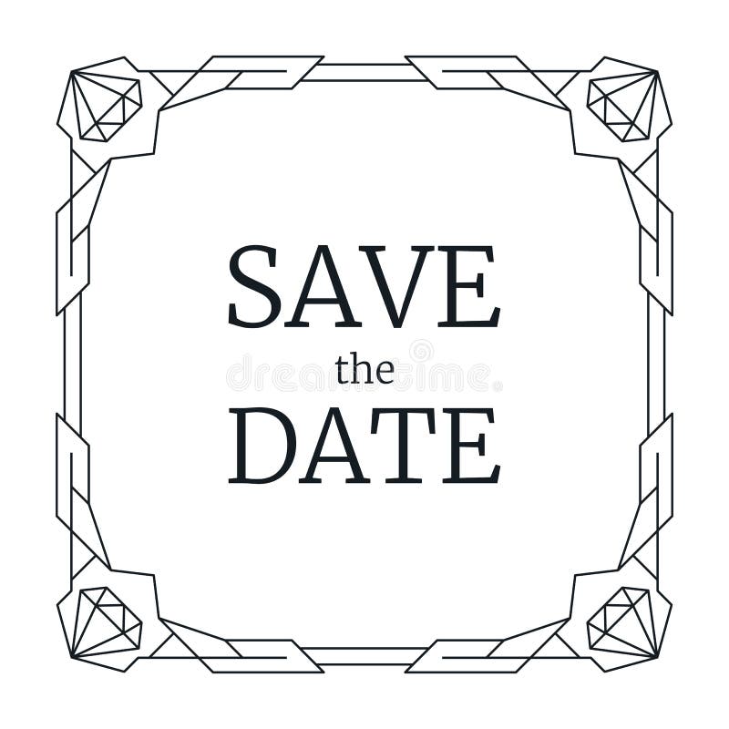 Gatsby Border Black White Stock Illustrations – 630 Gatsby Border Black ...