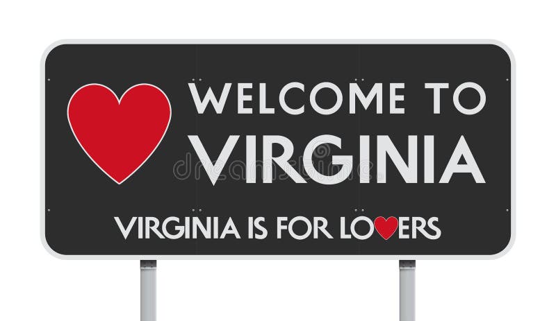 Welcome To Virginia Road Sign Stock Vector - Illustration of sign ... Welcome To Virginia Road Sign Stock Vector - Illustration of sign ...