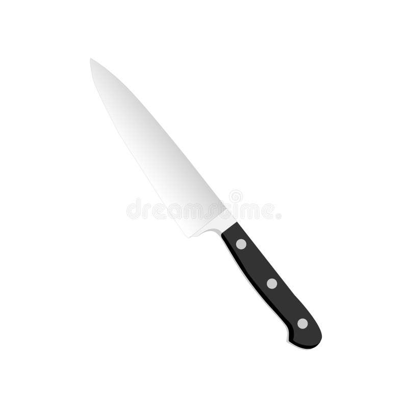 Kitchen knife vector stock vector. Illustration of cook - 137338434