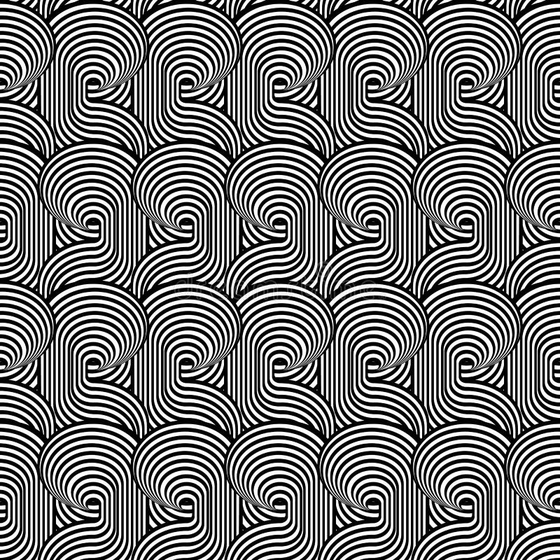 VECTOR ILLUSTRATION of WHITE and BLACK WARPED SHAPES. Stock Vector ...