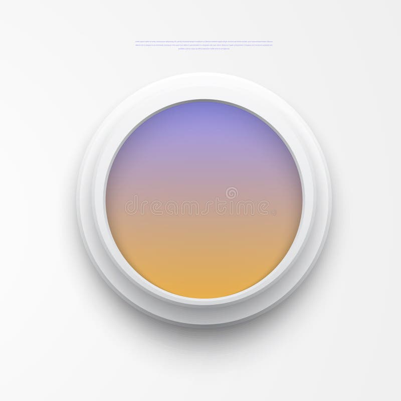 Vector Illustration of White Paper Round Notes. Stock Vector ...