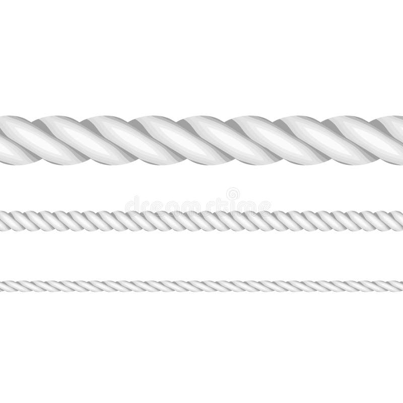 Rope. Seamless Illustration. Stock Vector - Illustration of cable ...