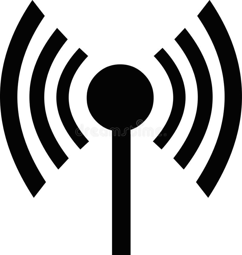 Wifi antenna icon stock vector. Illustration of logo - 238165794