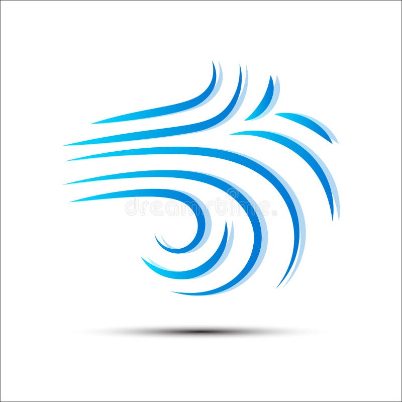 Wind icon stock vector. Illustration of flowing, spiral - 102759109