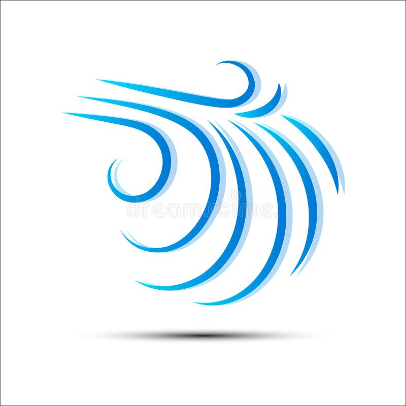 Wind icon stock vector. Illustration of flowing, spiral - 102759109