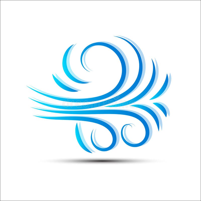Wind icon stock vector. Illustration of flowing, spiral - 102759109