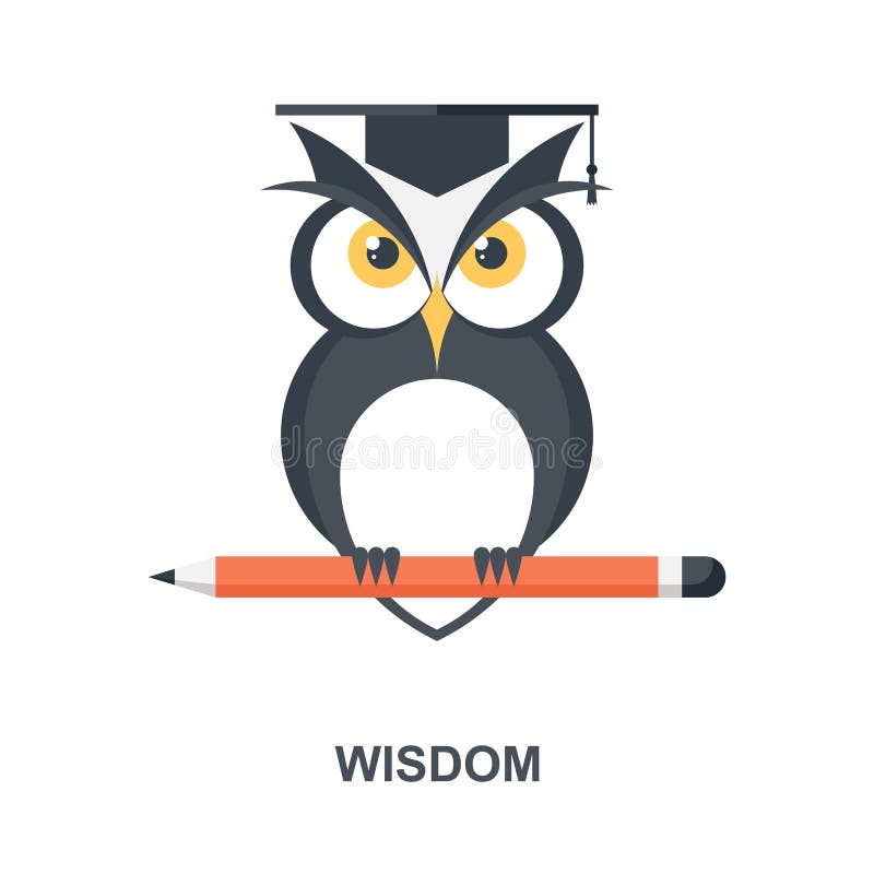 Wisdom icon concept stock vector. Illustration of wisdom - 131333857