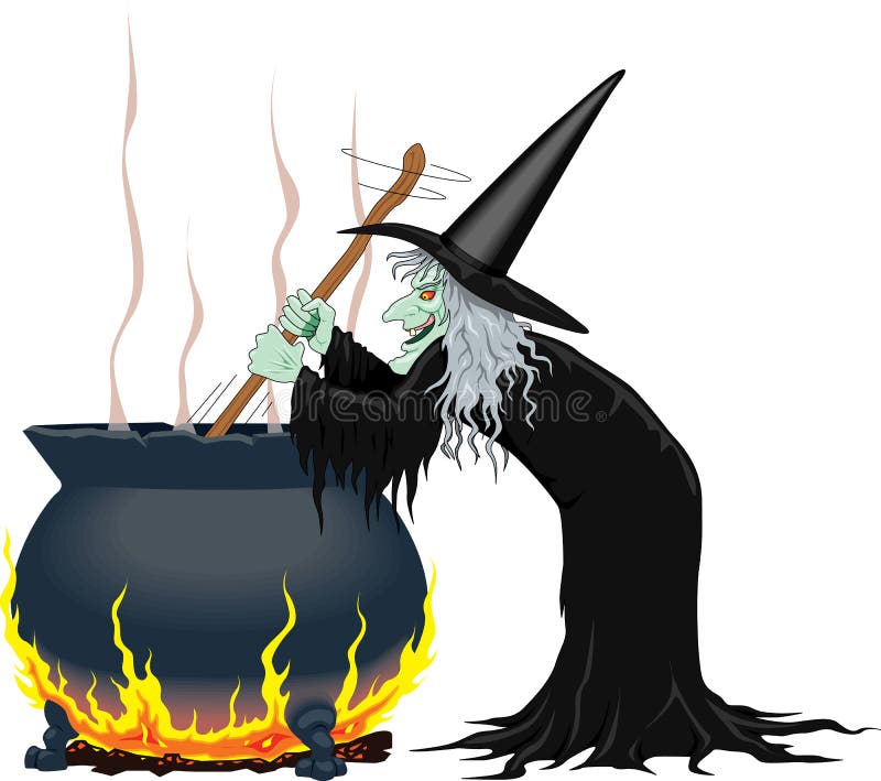Witches Cauldron Vector Cartoon Stock Vector - Illustration of ...