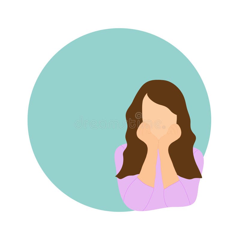 Vector Illustration of a Woman with Flat Design Concept Doing Nothing ...