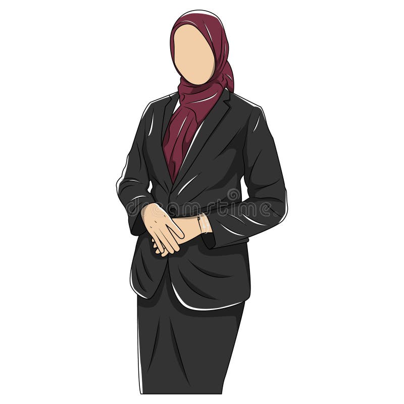 Vector Illustration of Woman in Formal Clothes and Style Stock Vector ...