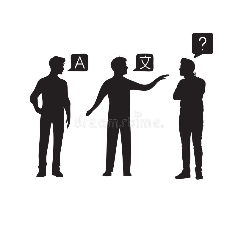 Work of translator stock vector. Illustration of worker - 276956044