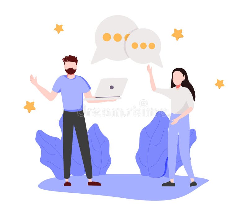 Vector Illustration, Workers are Standing, Vector Collective Thinking ...