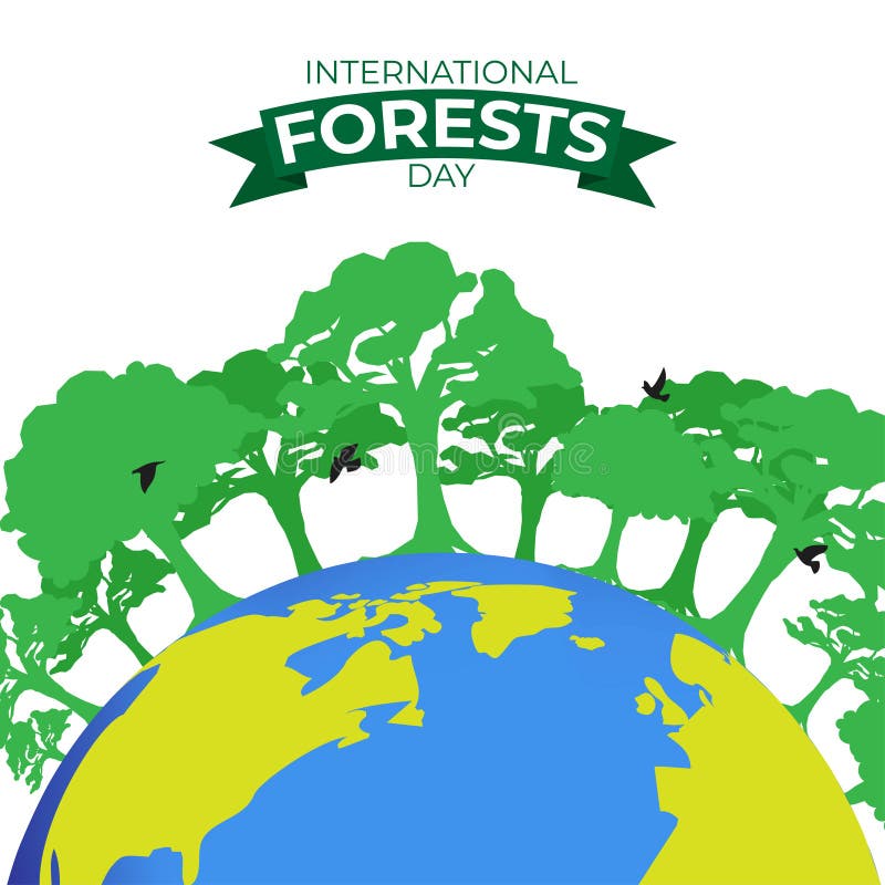 Vector Illustration for World Forests Day Stock Vector - Illustration ...