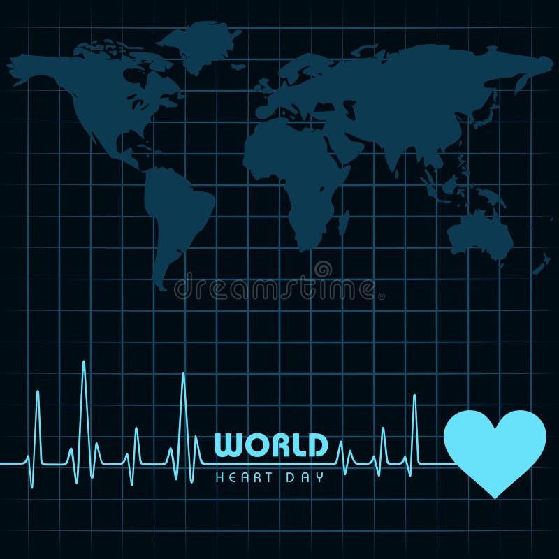Illustration World Heart Day Background Stock Vector Stock Vector ...