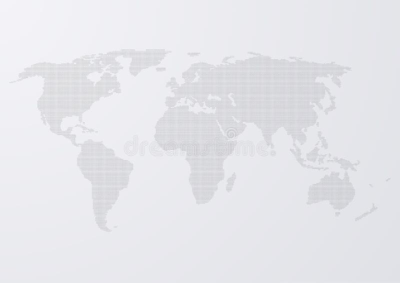 Vector Illustration of a World Map Circles Stock Vector - Illustration ...