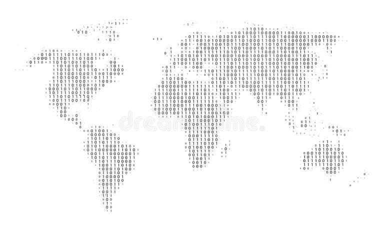 Binary Digital Map Stock Illustrations – 12,242 Binary Digital Map ...