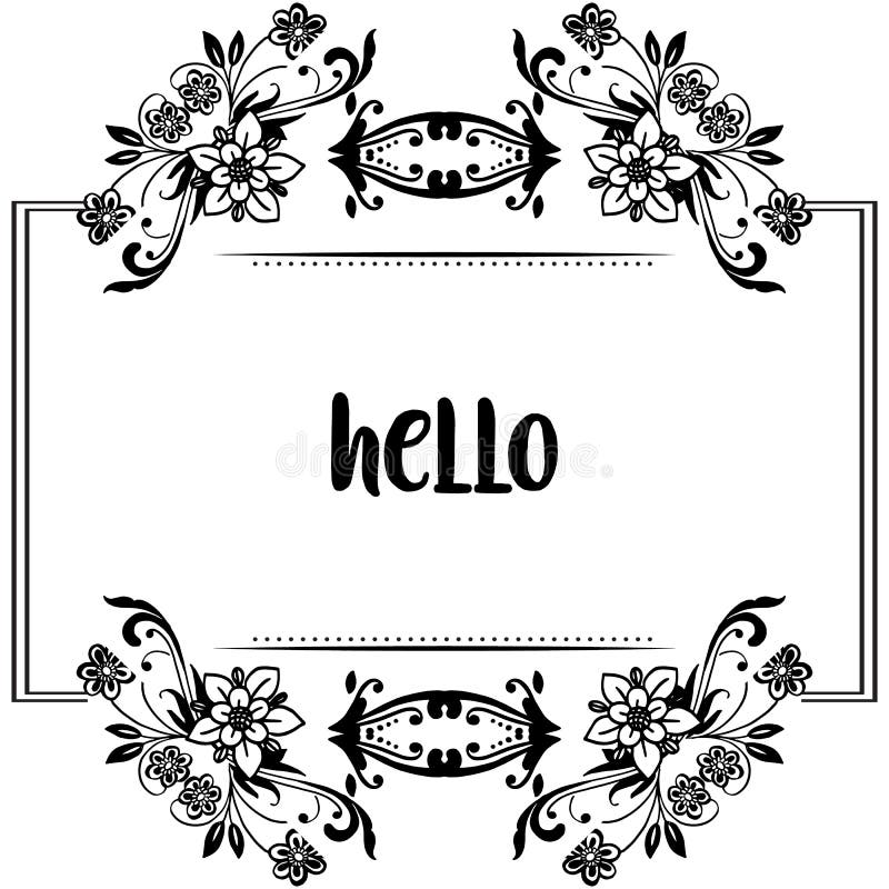 Vector Illustration Wreath Frame of Backdrop on White with Decorative ...