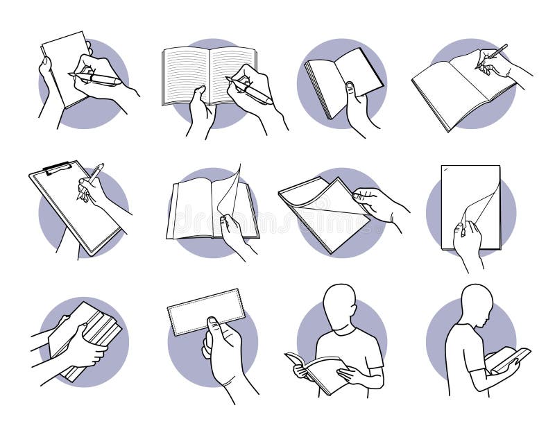 Hand Holding A4 Paper, Staple, Tearing, Crumpled, and Throwing Away the ...