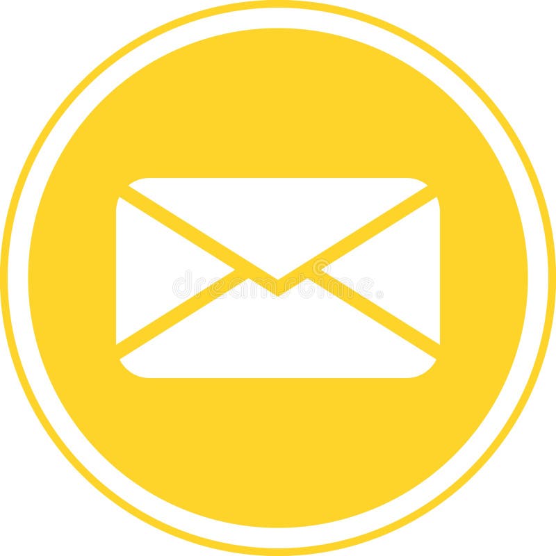 Email Icon, Email Button, Message Icon with Outlines Stock Vector ...