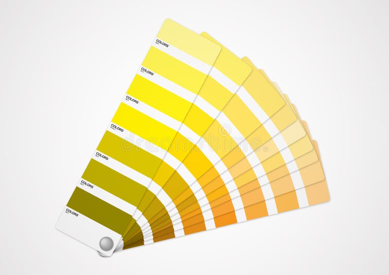 Yellow colors guide editorial stock image. Illustration of cmyk - 104402019