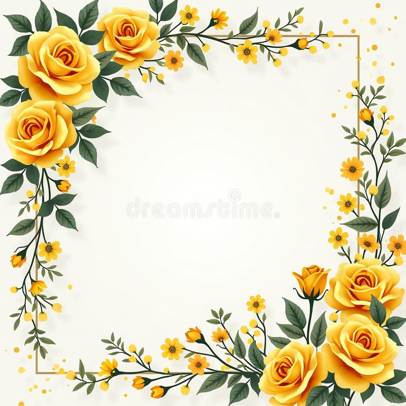 Yellow Rose Border Clip Art Border Yellow Rose Clipart #2590144
