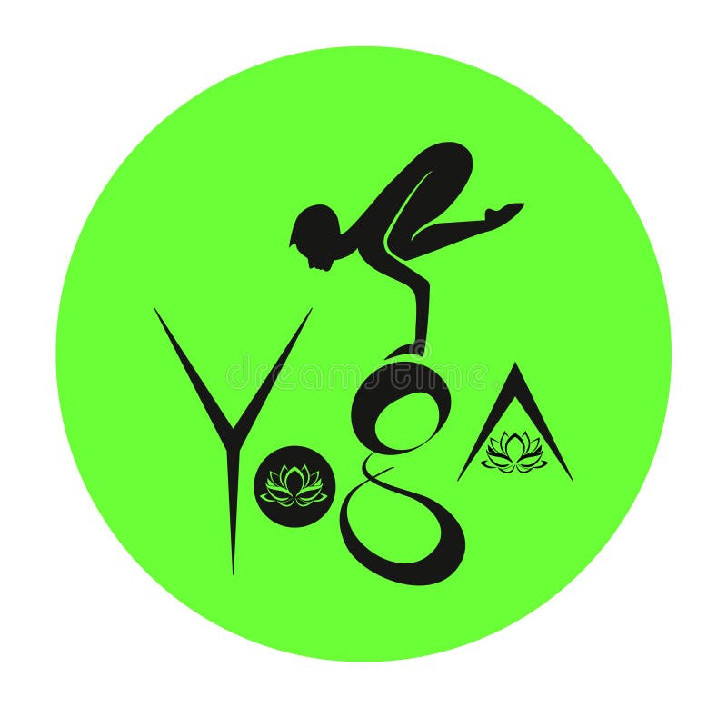 Vector Illustration - Yoga Symbol Stock Vector - Illustration of logo ...