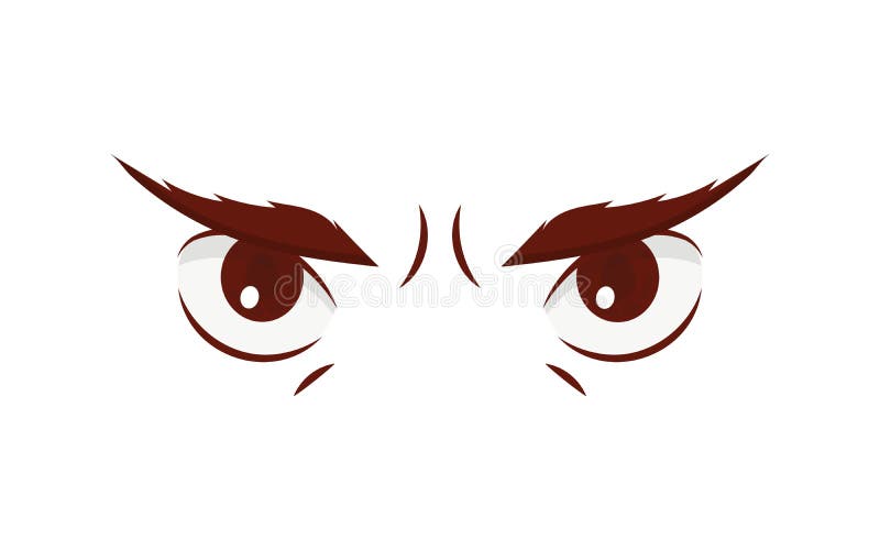 Evil Eyebrows Stock Illustrations – 250 Evil Eyebrows Stock ...