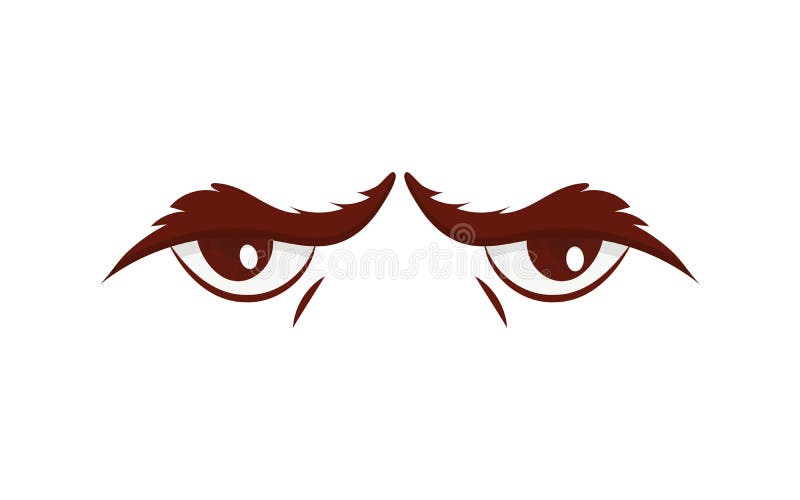 Evil Eyebrows Stock Illustrations – 250 Evil Eyebrows Stock ...