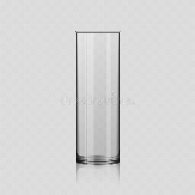 Realistic Vector Transparent Glass. Empty Glass on a Transparent ...