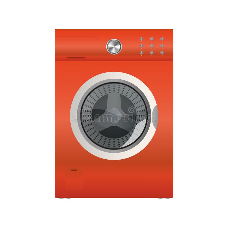 Red Washing Machine Stock Illustrations – 1,429 Red Washing Machine ...