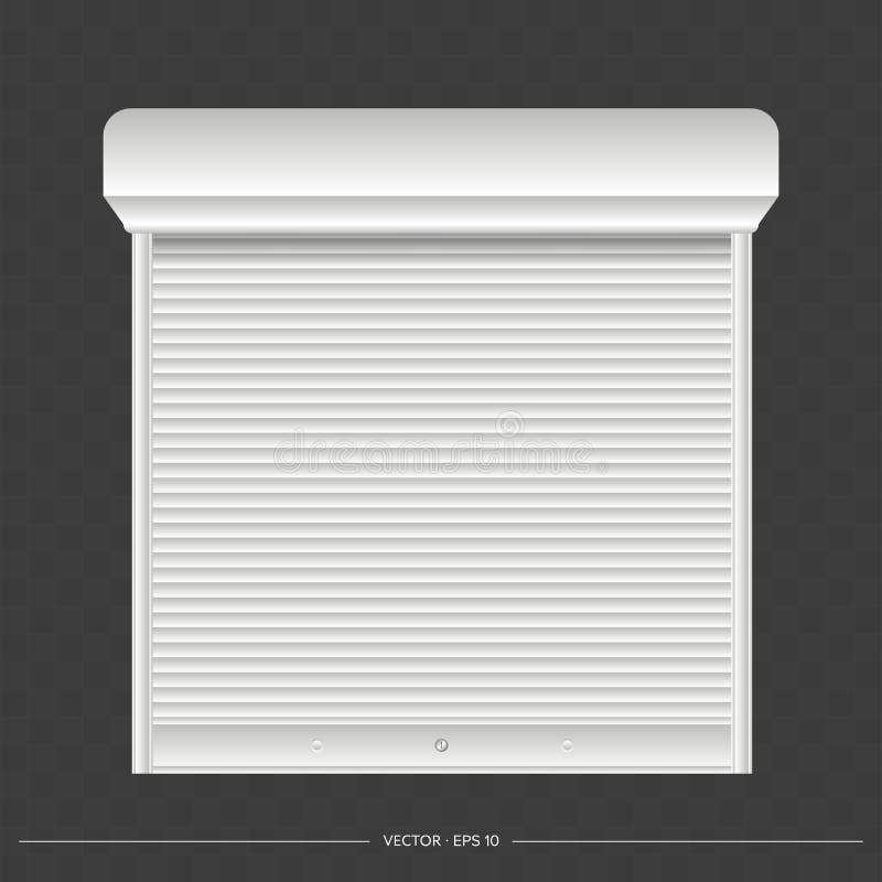 Roller Shutter on the Euro Window. Realistic Euro Window with Roller ...