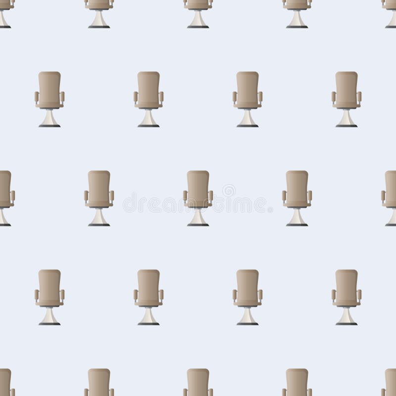 Seamless Pattern Office Chair. Vector Illustration Of An Office Chair ...