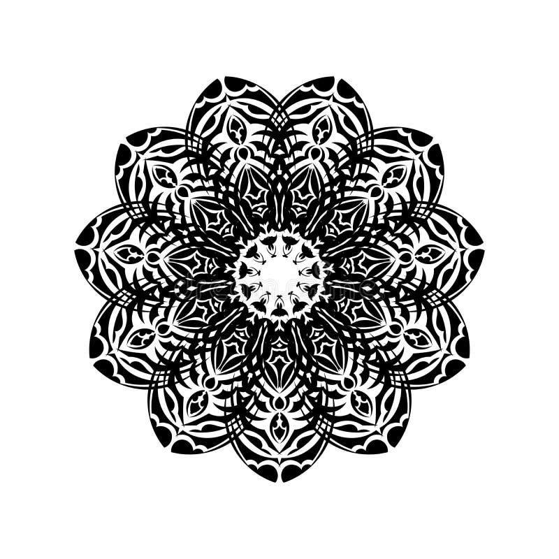 Simple Mandala Design. Good for Logos, Prints and Postcards. Isolated ...