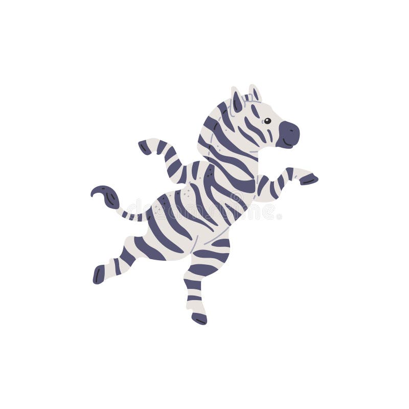 Vector Illustration of a Zebra with a Beautiful Black and White Pattern ...