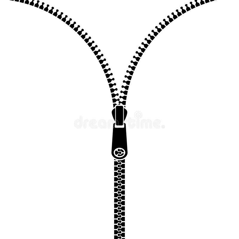 Vector Illustration of Zipper. Isolated. Flat Design. Stock Vector ...