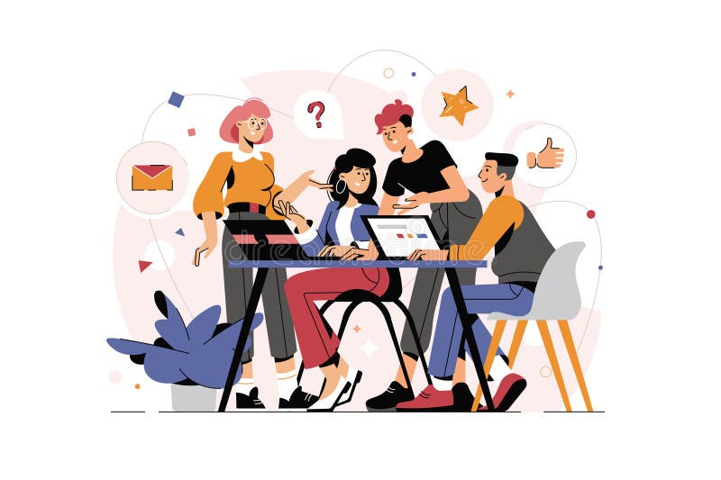 Vector IllustrationDiscussion, Conversation with Speech Bubbles Vector ...