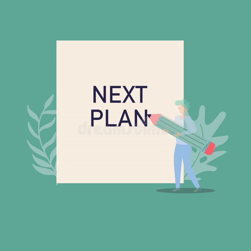 Vector Illustrations Background Planning Next Steps To Face the ...
