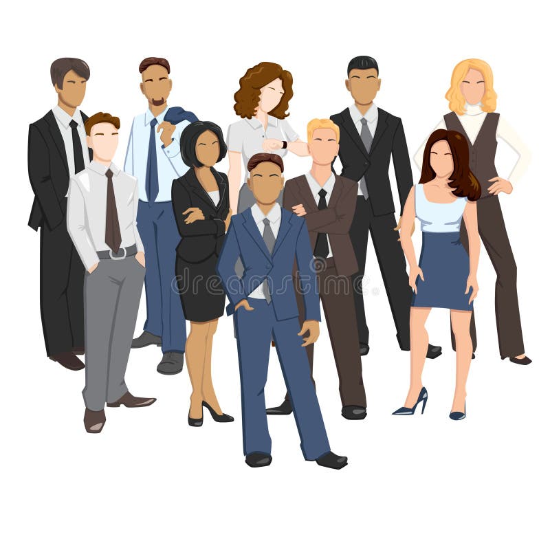 Vector Illustrations of Business People Stock Vector - Illustration of ...