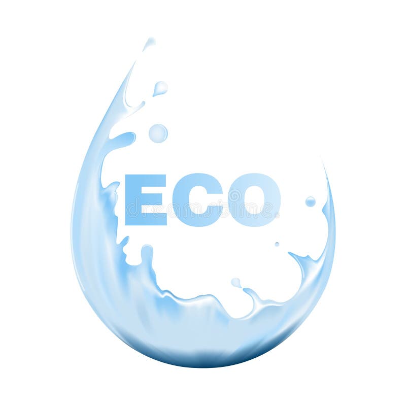 Vector Illustrations of Drop Shape on White Background. EPS 10 Stock ...