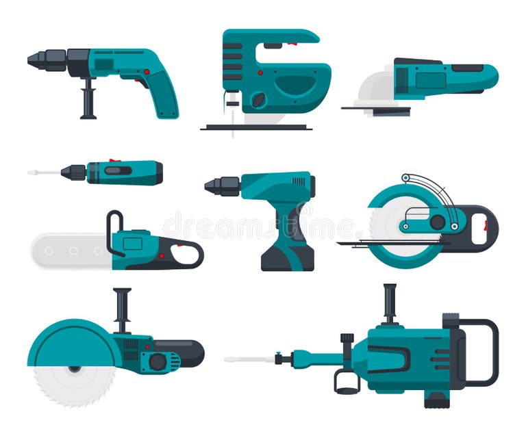 Construction Jackhammer Jigsaw Stock Illustrations – 498 Construction ...